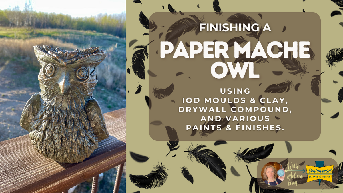 Owl Paper Mache Sculpture – Sentimental Salvage & Design